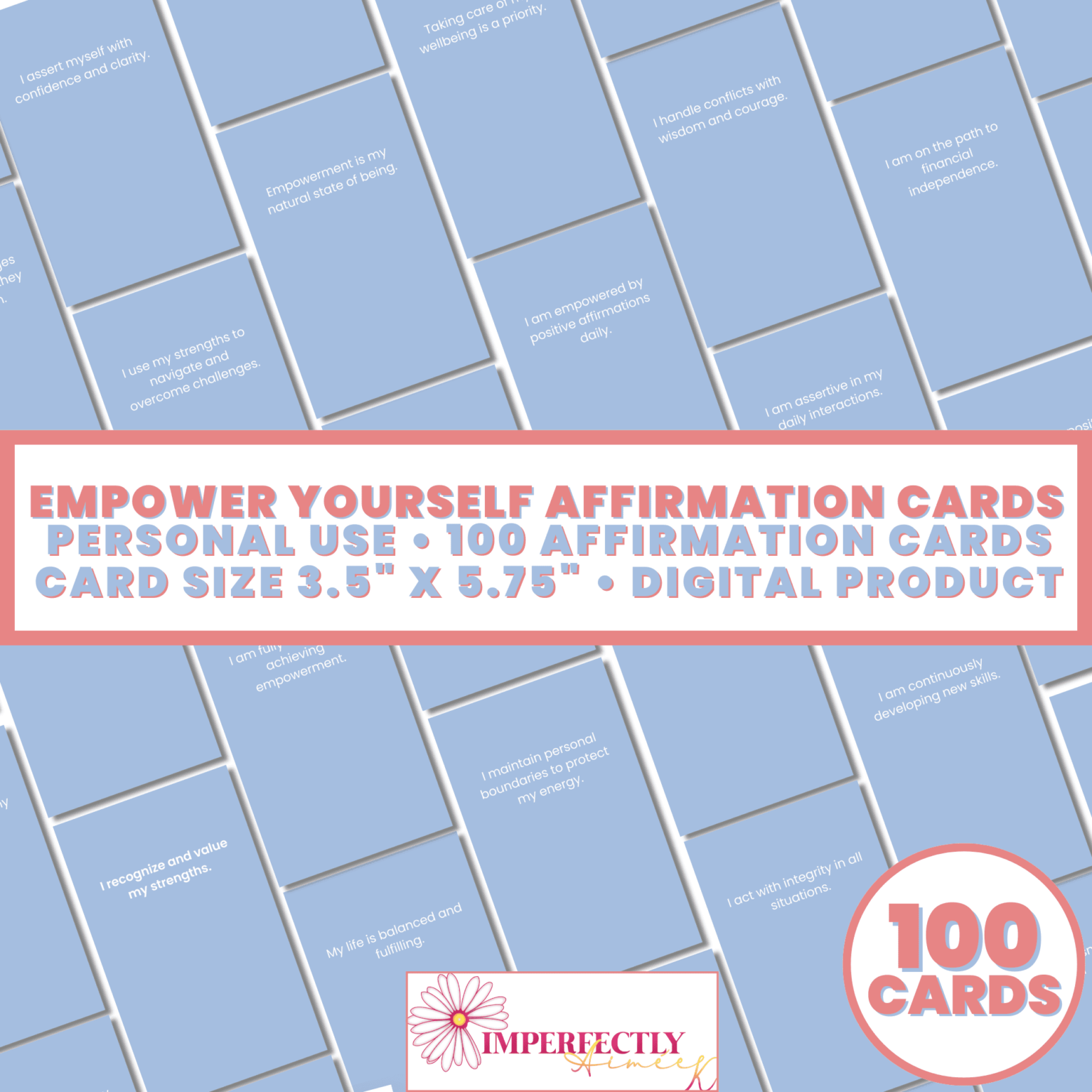 Empower Yourself Affirmations Card Deck | 100 Affirmations